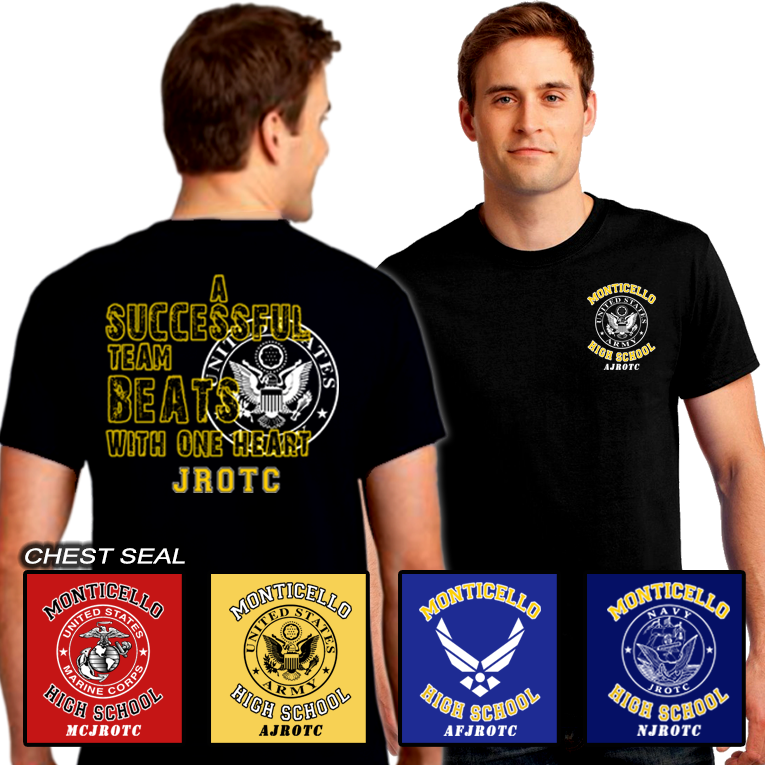 Custom JROTC Tshirts | JROTC Shirt Design | Dove Designs